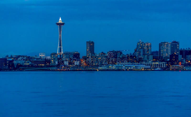 Seattle City Lights 4 editorial image. Image of skyline - 134039455