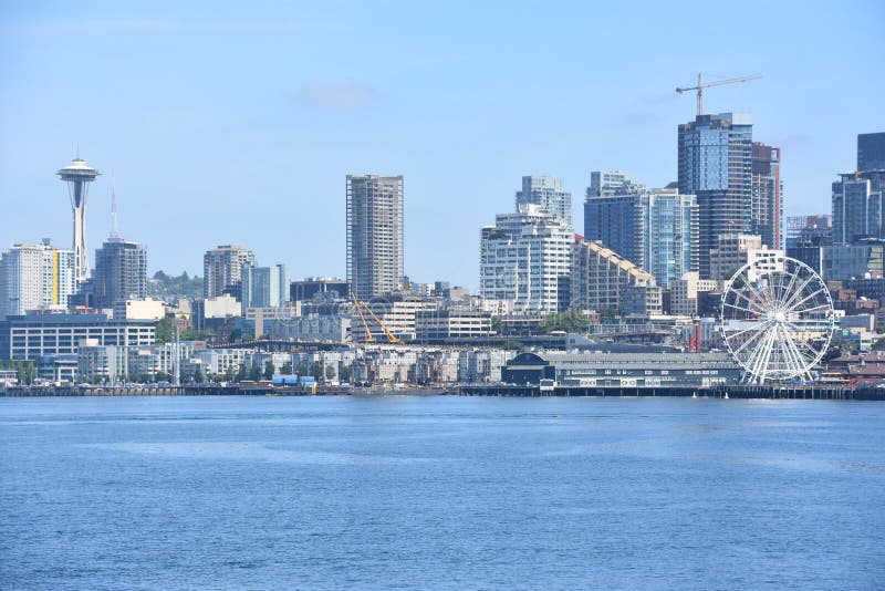 View of Seattle skyline editorial image. Image of northwest - 157069205