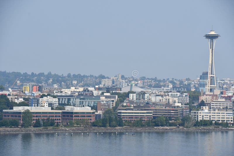View of Seattle Skyline in Washington State Editorial Photography ...