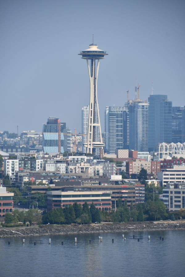 View of Seattle Skyline in Washington State Editorial Photography ...