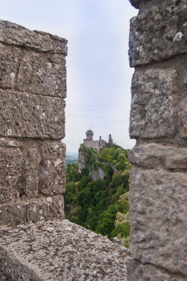 View on Second Tower from the Battlements of the First Tower Stock ...