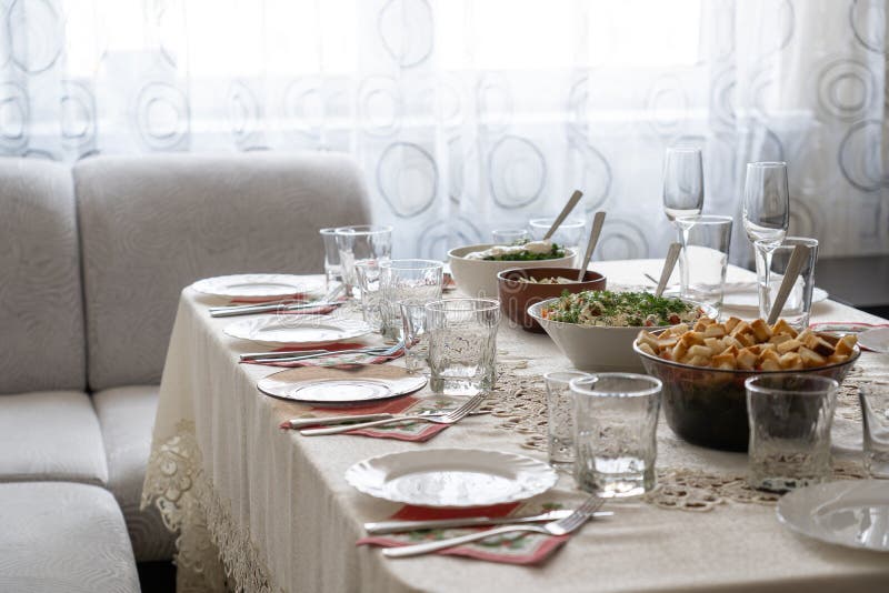 View on the served table stock photo. Image of family - 227022948
