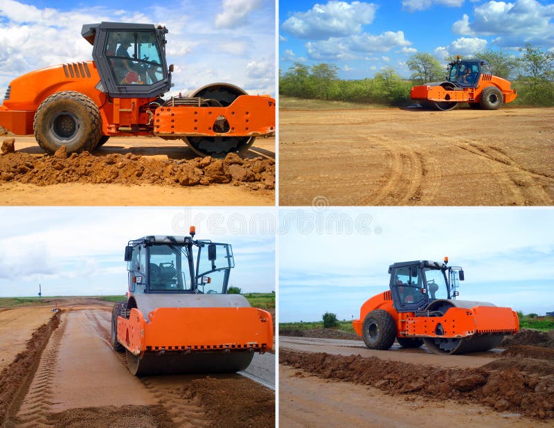 Set of compactor stock image. Image of industrial, pneumatic - 112807083