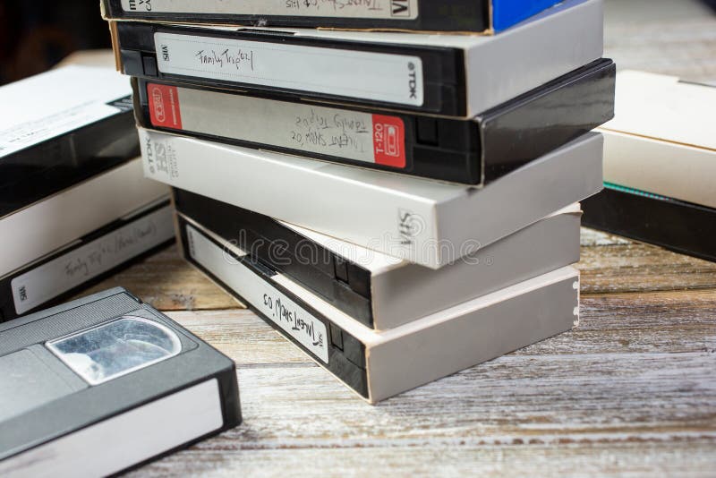 Vhs stack editorial photography. Image of cassette, tape - 183453072