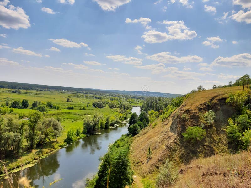 River Seversky Donets stock image. Image of seversky - 119708565