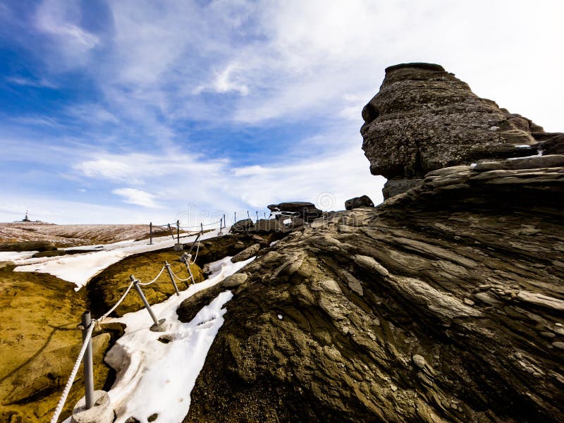 The View of Sfinxul, Bucegi Stock Image - Image of heaven, area: 243355259