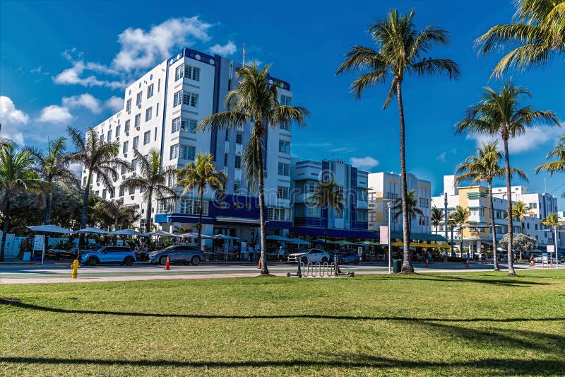 A View from the Shade of Lummus Park North Towards the Upper End of ...