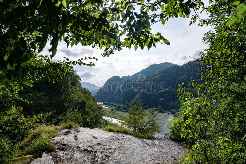 View of the Shahe River Valley Stock Photo - Image of mountains, valley ...