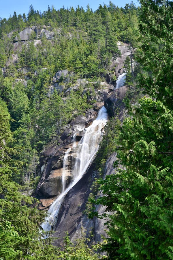 A View of Shannon Falls. stock photo. Image of natural - 153838798