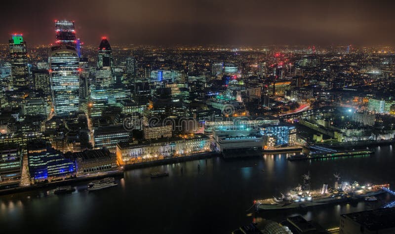 A View from the Shard stock photo. Image of famous, illumination - 65728720