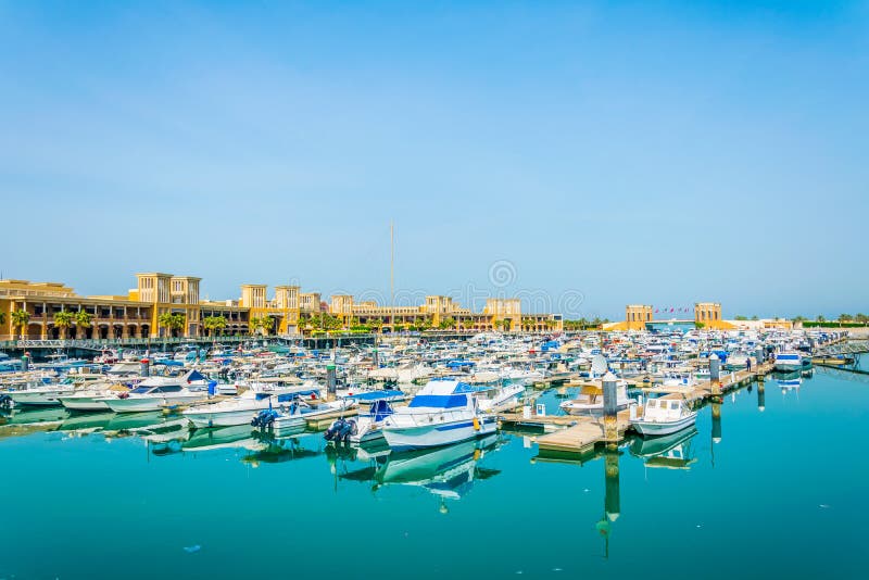 View of the Sharq Marina in Front of the Sharq Souq in Kuwait....IMAGE ...