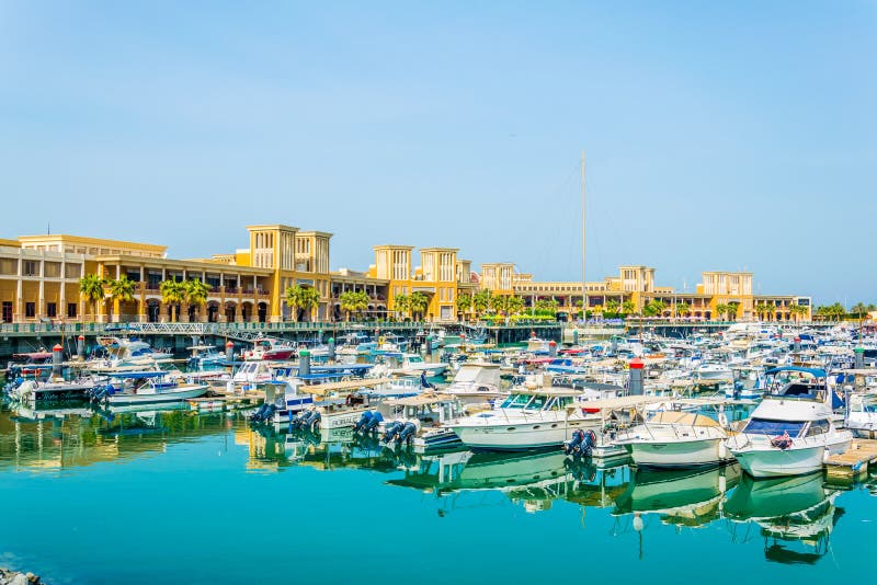 View of the Sharq Marina in Front of the Sharq Souq in Kuwait....IMAGE ...