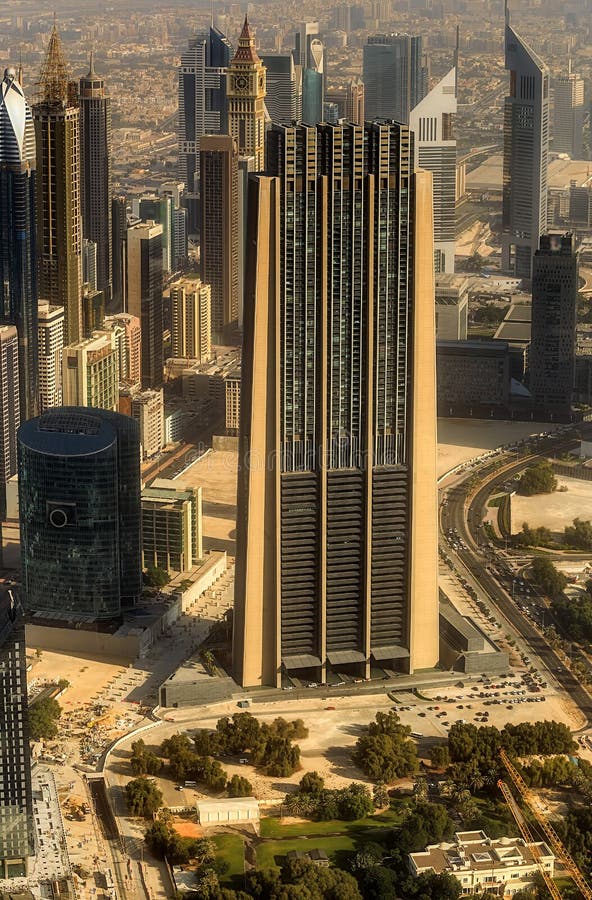 View at Sheikh Zayed Road Skyscrapers Editorial Stock Image - Image of ...