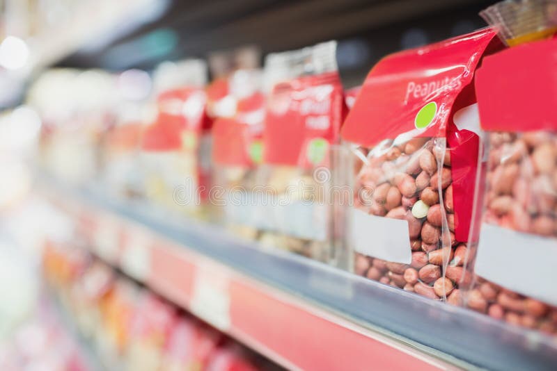 View of shelves with nuts stock photo. Image of products - 77890936