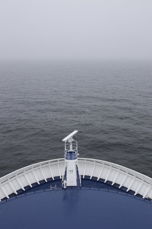 View from a ship stock image. Image of ship, misty, view - 367363749