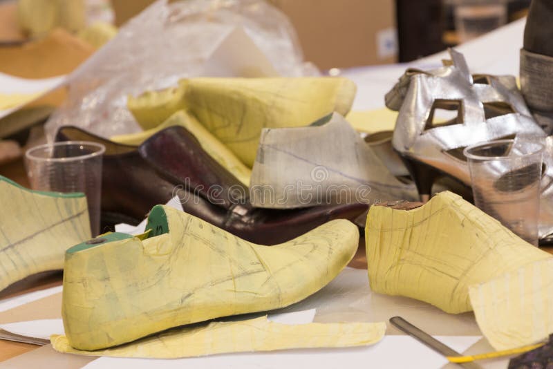 Shoemaker Shoe Forms and Tools Stock Photo - Image of footwear ...