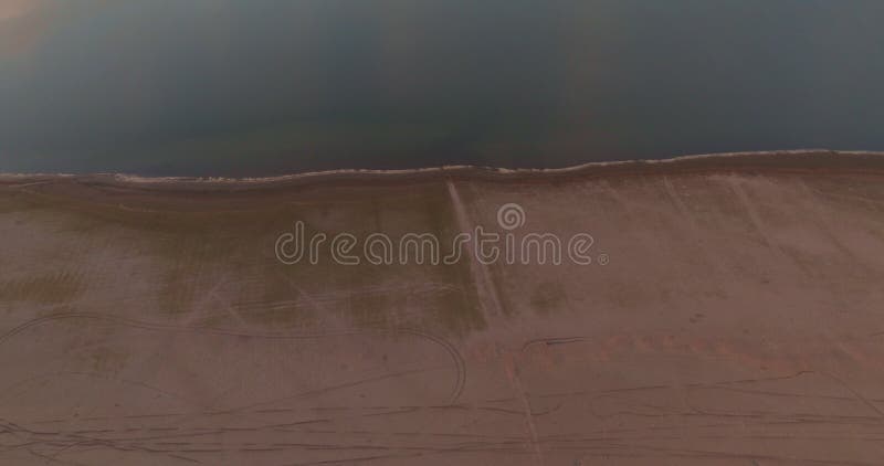 View of the Shore of a Drying Lake during a Drought Stock Video - Video ...