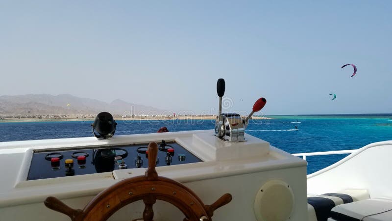 View of the Shore with the Mountain Behind from the Yacht& X27;s ...