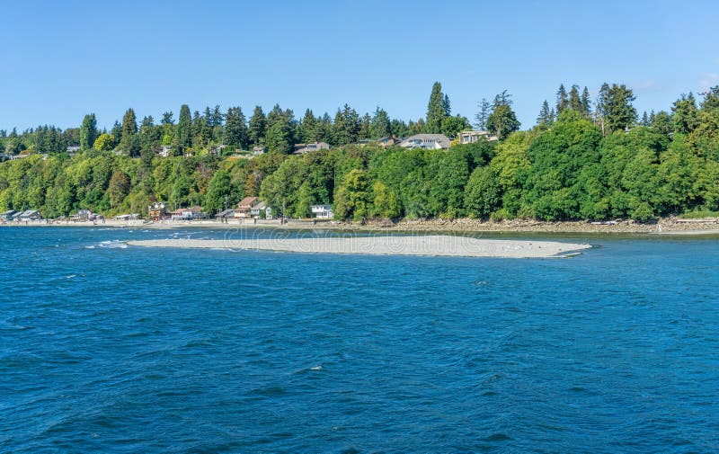 Washington Shoreline Landscape 10 Stock Image - Image of buildings ...