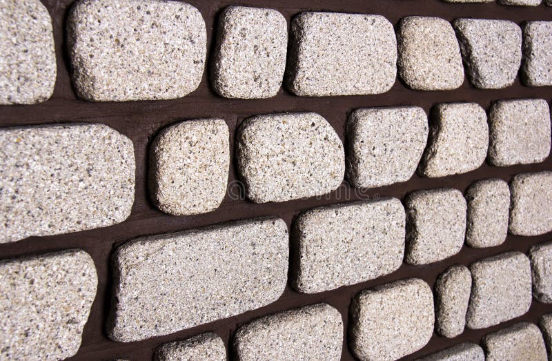 View from a Side Angle of Bricks Side by Side - on a Wall. Stock Photo ...