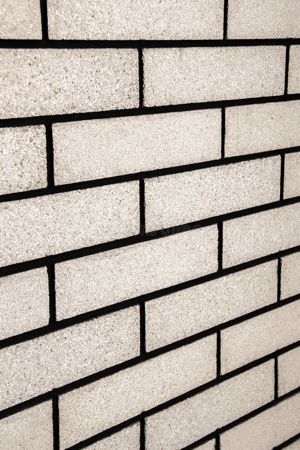 View from a Side Angle of Bricks Side by Side - on a Wall. Stock Image ...