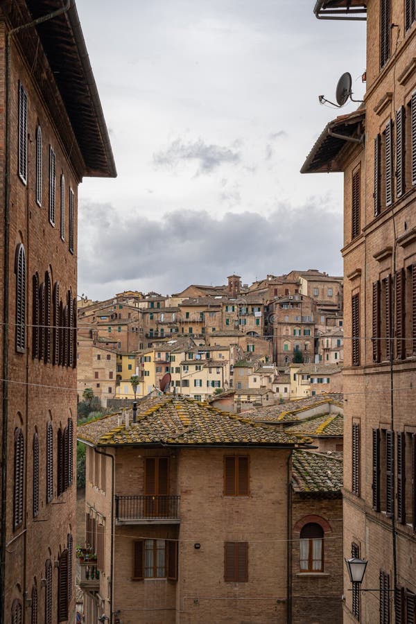 A view of Siena Italy stock image. Image of toscana - 177128985