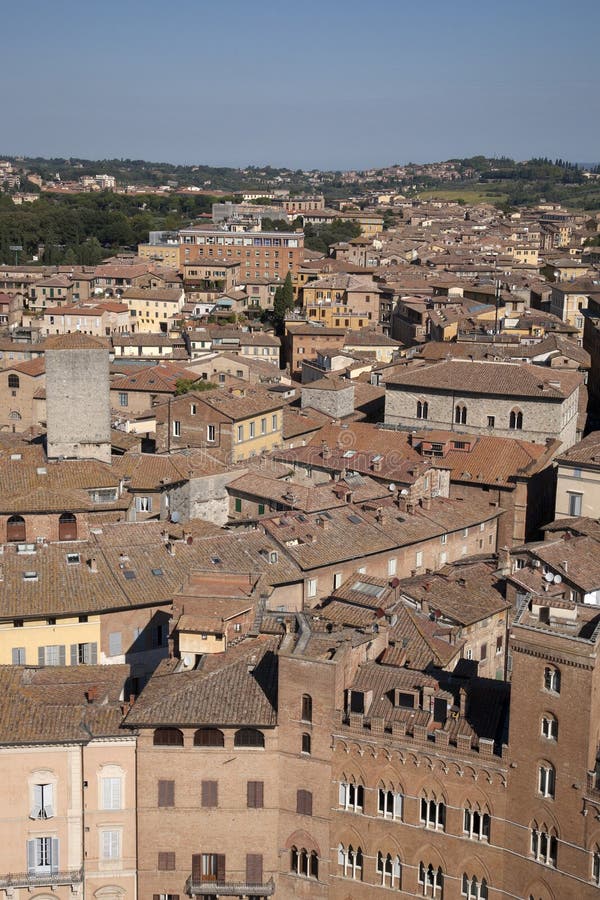 View of Sienna in Tuscany stock image. Image of siena - 88038019