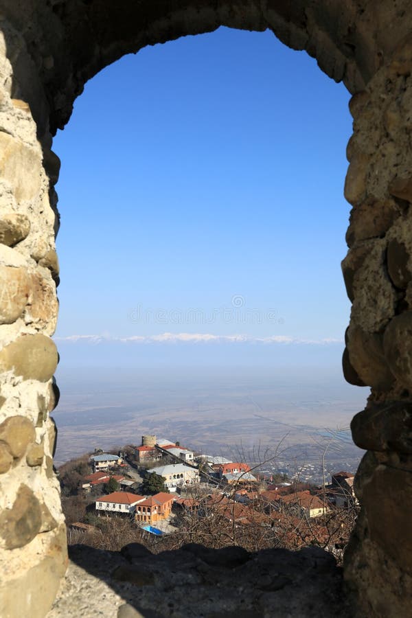 View of Signagi from Bell Tower Stock Photo - Image of country ...