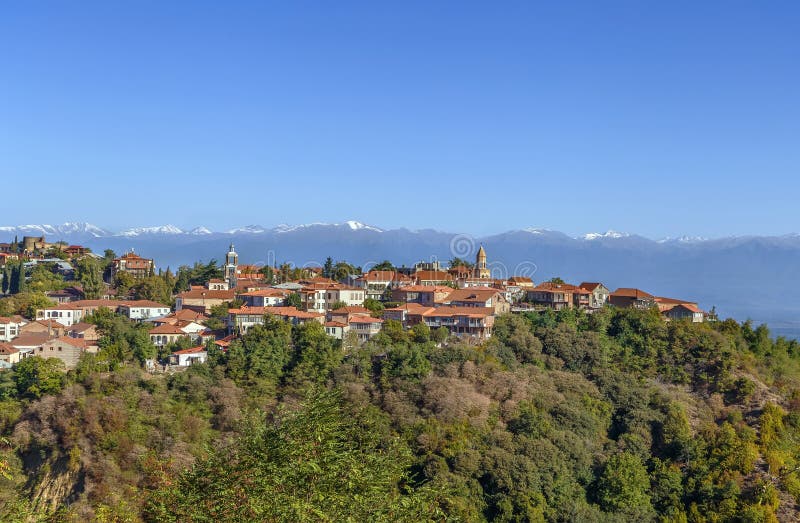 View of Signagi, Georgia stock photo. Image of kakheti - 108404244