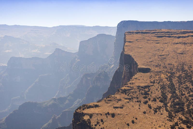 Amazing Landscape in the Simian Mountains, Ethiopia. Stock Image ...