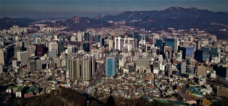 View of Singapore from the Altitude Editorial Image - Image of downtown ...
