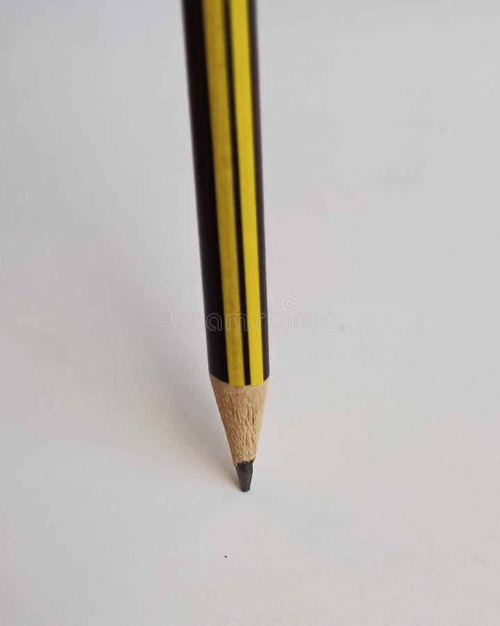 Single Pencil Over a Scribbling Pad Stock Image - Image of element ...