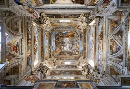 A View of the Sistine Chapel in the Vatican Stock Illustration ...