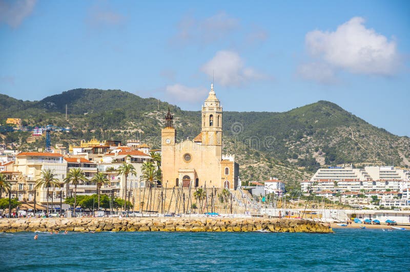 Narrow Street Old Town Sitges Stock Photos - Free & Royalty-Free Stock ...