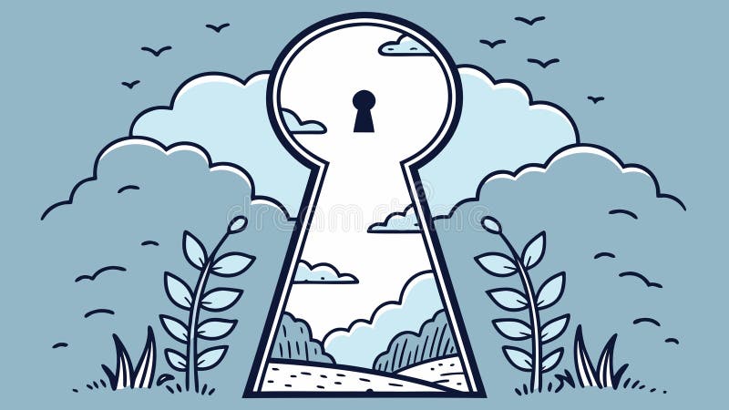 Business Keyhole Conceptual Illustration Stock Illustrations – 637 ...