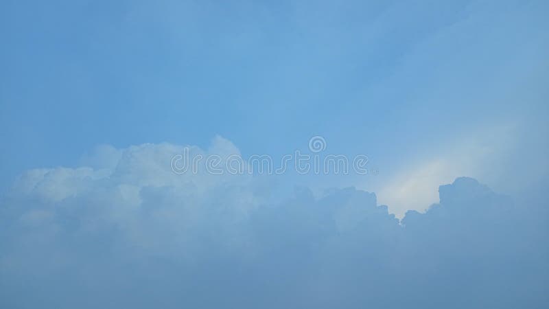 A View of the Sky with a Combination of Clouds and Spectrum of Light ...