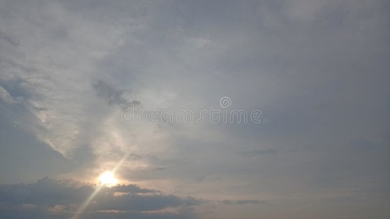 A View of the Sky with a Combination of Clouds and Spectrum of Light ...