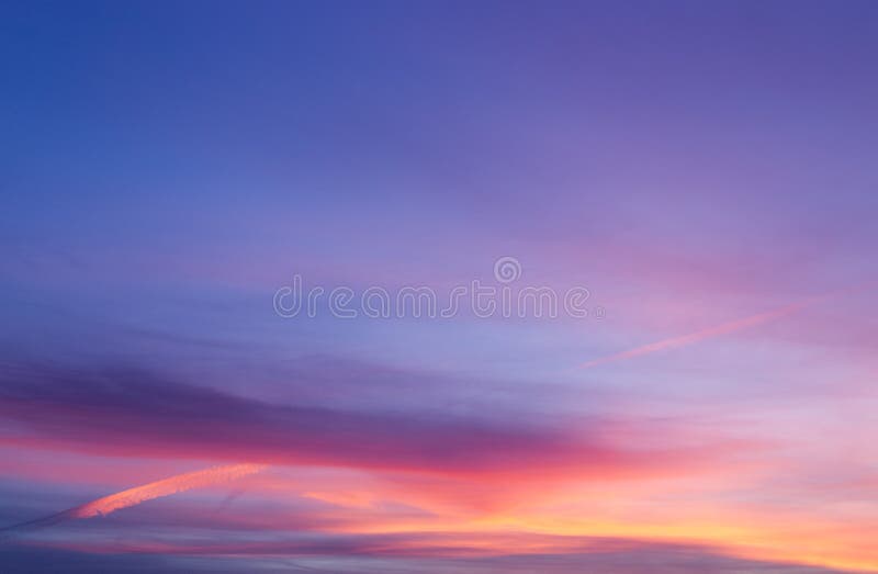 A View of the Sky at Sunset. Heavenly Background Stock Photo - Image of ...