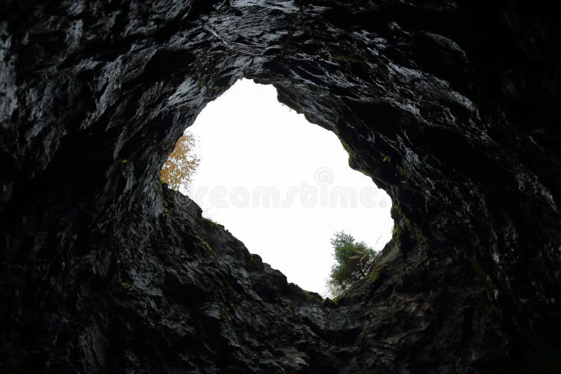 Inside a stone well stock image. Image of textured, mineral - 129919627