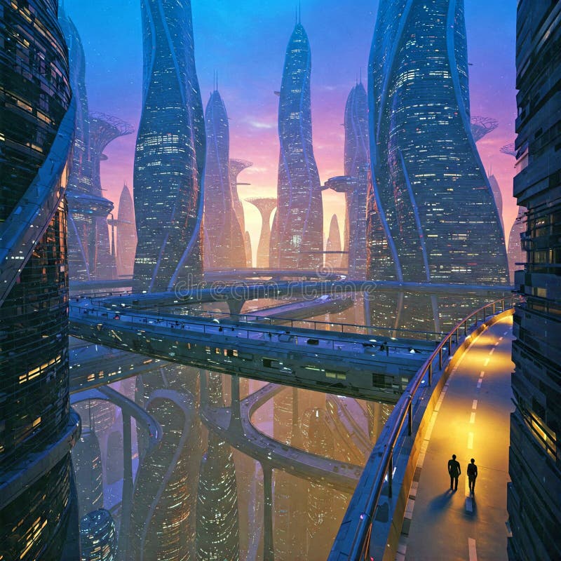 Sinuous Skycrapers Stock Illustrations – 1 Sinuous Skycrapers Stock ...