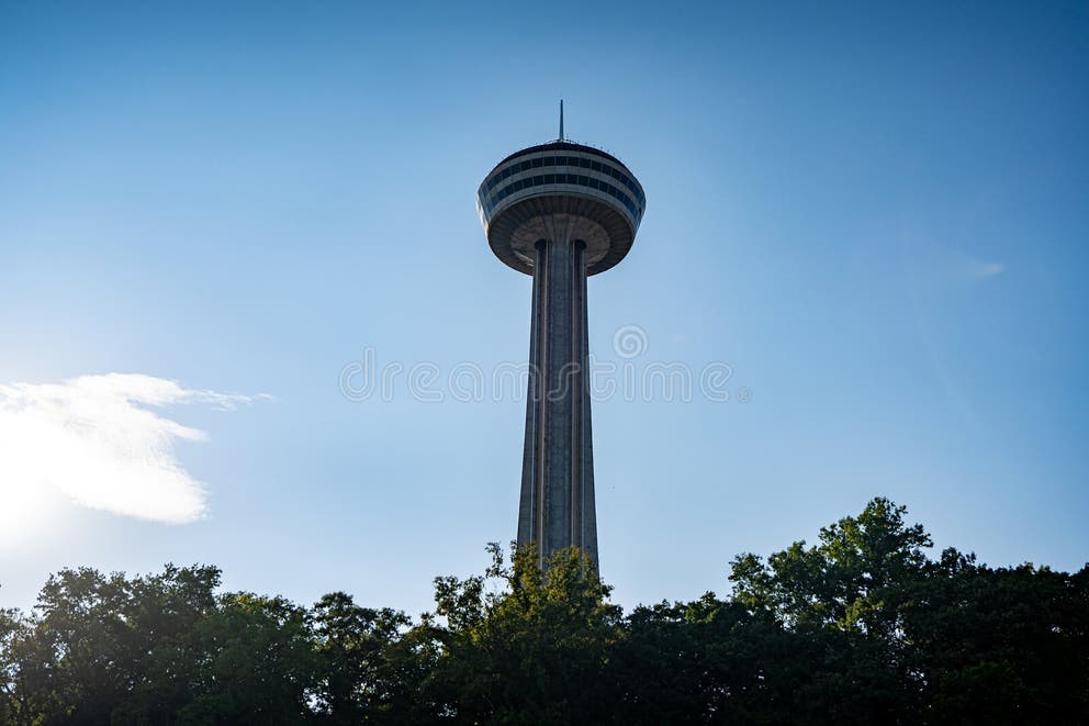 View of Skylon Tower in Niagara Falls. Editorial Stock Photo - Image of ...