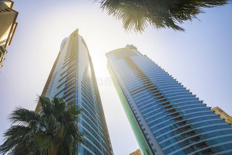 View of the Skyscraper from Bottom To Top Stock Image - Image of ...