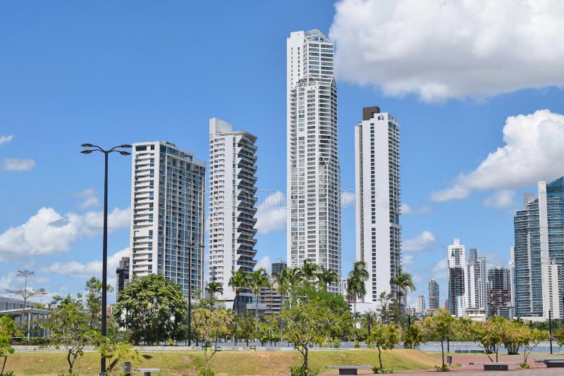 View of Skyscrapers of Panama City, Panama Stock Photo - Image of ...