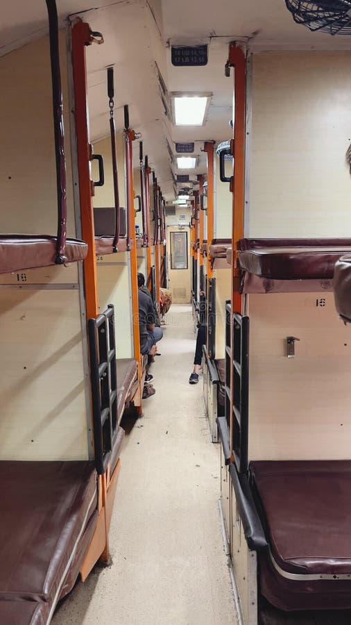 View inside Indian train editorial stock image. Image of blue - 237212614