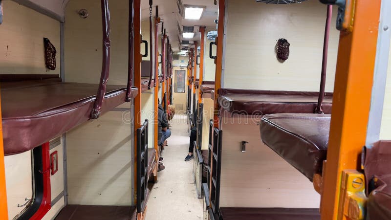 View inside Indian train editorial photo. Image of relax - 237212616