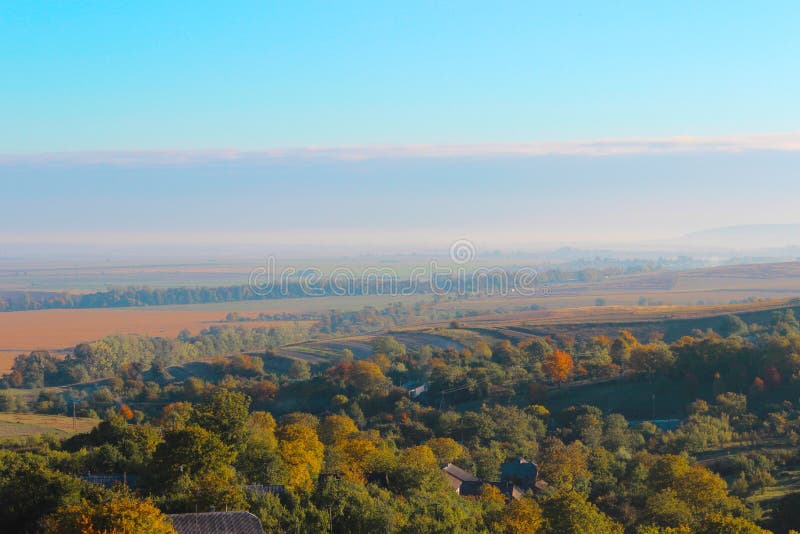 A View at a Small Mountain Valley on a Nice Sunny Day Stock Image ...