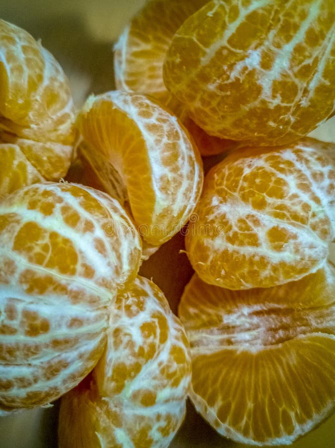 View of Small Peeled Oranges Stock Photo - Image of healthy, pulp ...