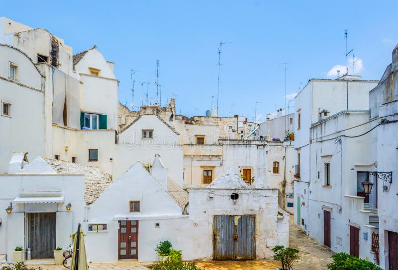 View of a Small Piazza in Martina Franca Town in Italy....IMAGE ...