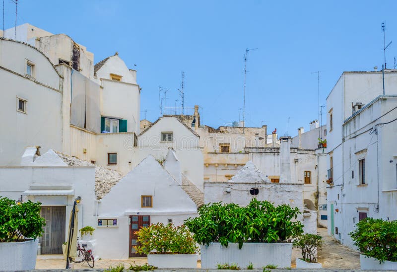 View of a Small Piazza in Martina Franca Town in Italy....IMAGE ...