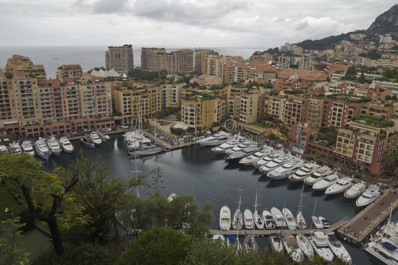 View on Small Port in Monaco Stock Image - Image of french, famous ...